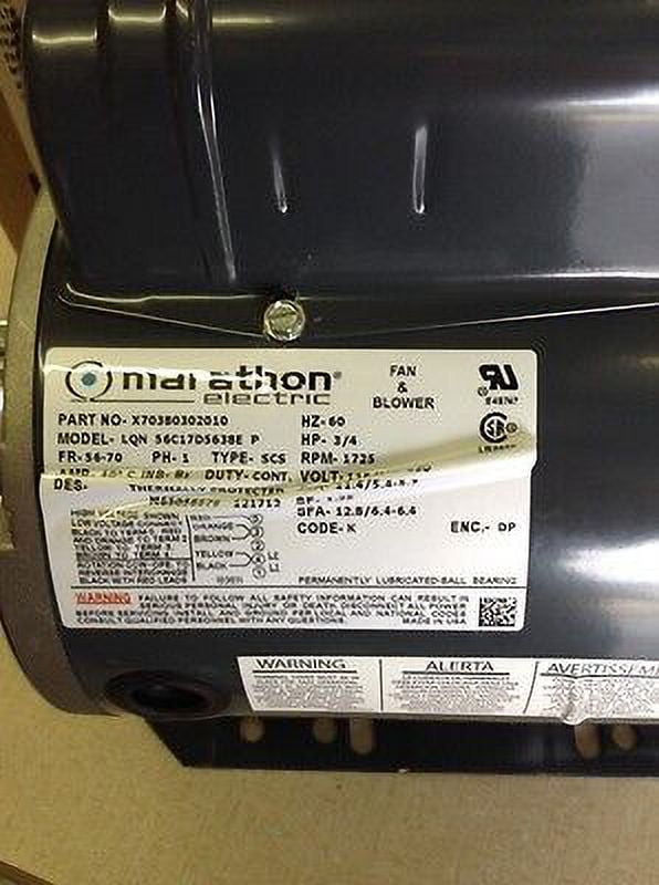 Regal Beloit-Marathon Motors 3/4 Hp 115/208-230V 1725Rpm Mtr - Walmart.com