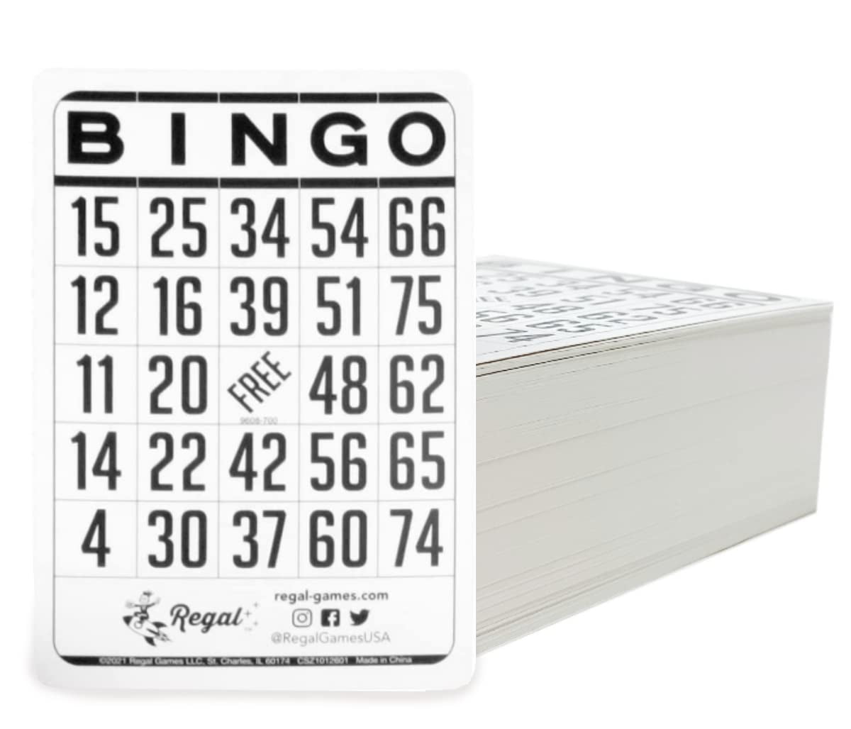 Regal Bingo Classic Bingo MMF7 Cards Deck Reusable - Bingo Games for ...