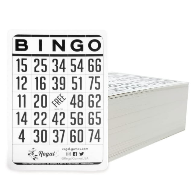 Regal Bingo Classic Bingo MMF7 Cards Deck Reusable - Bingo Games for ...
