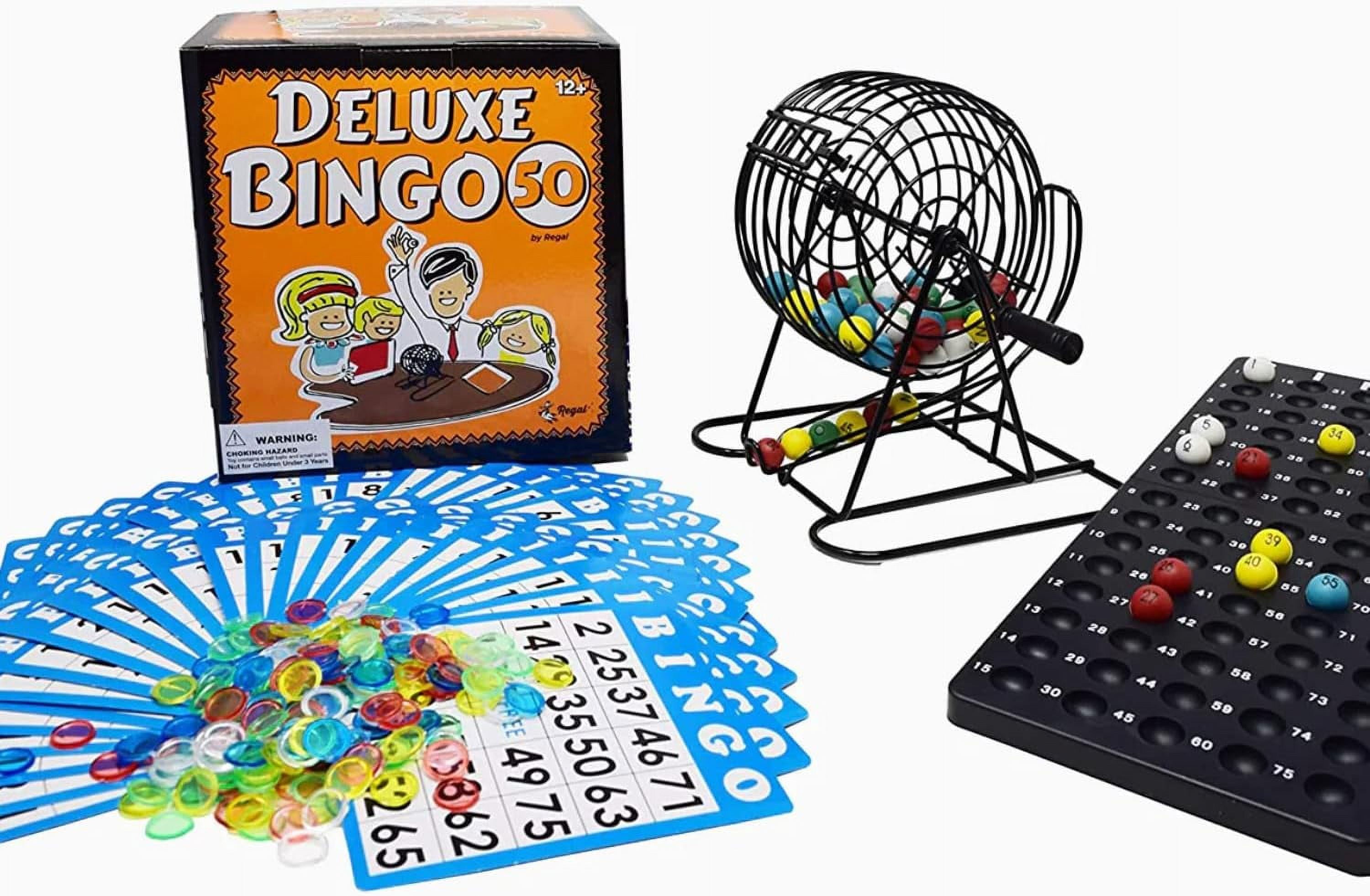 Regal Bingo Deluxe Bingo Game Set for Adults and Kids - Includes 6 Inch ...