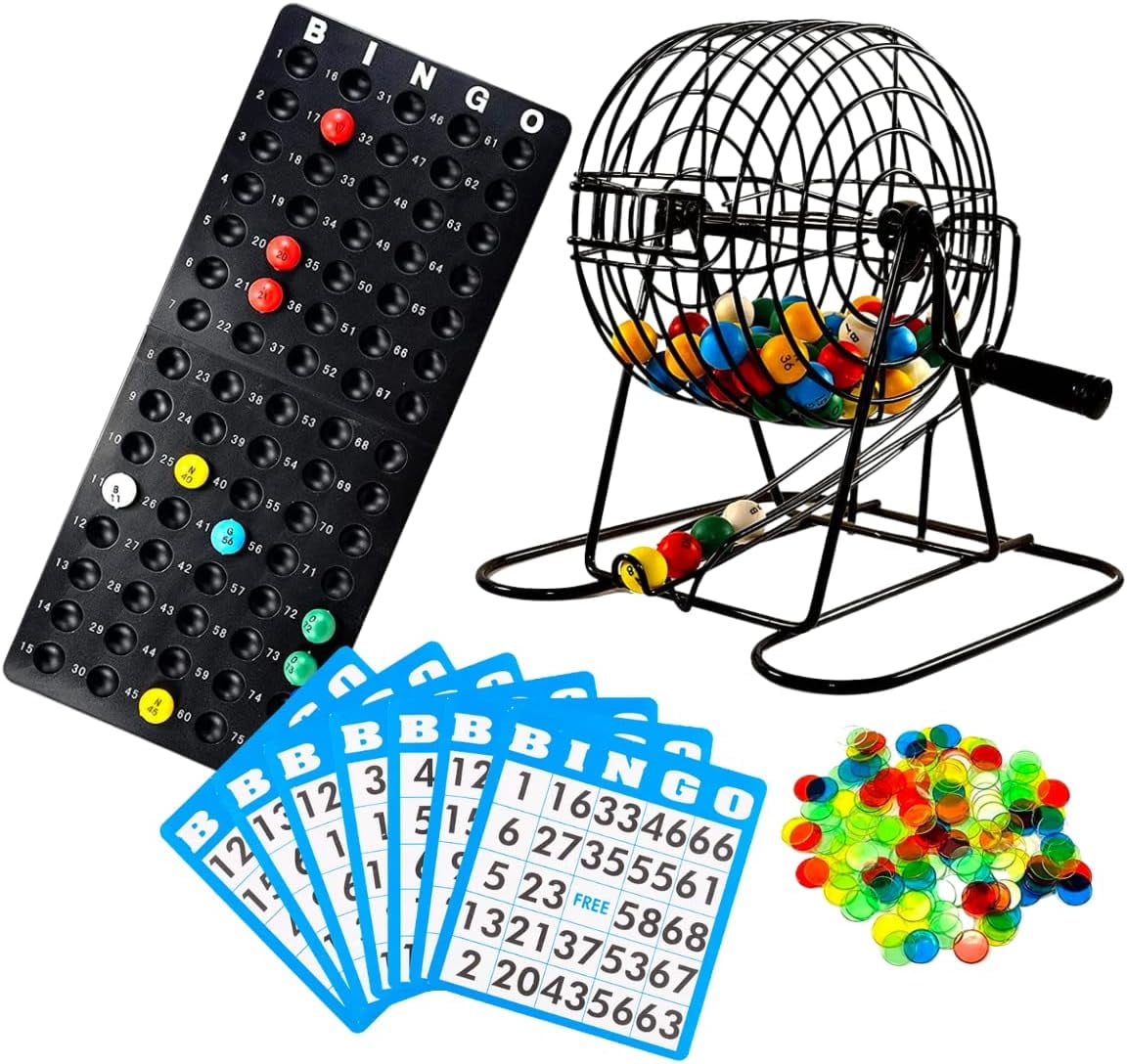Regal Bingo Deluxe Bingo Game Set for Adults and Kids - Includes 6 Inch ...