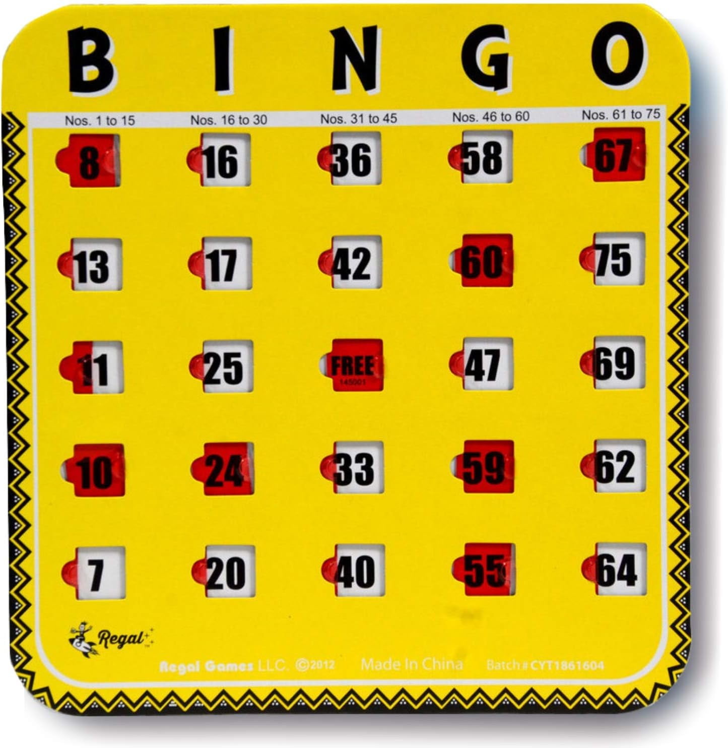 Regal Bingo Family Game Set for Adults and Kids - Includes 8 Inch Bingo ...