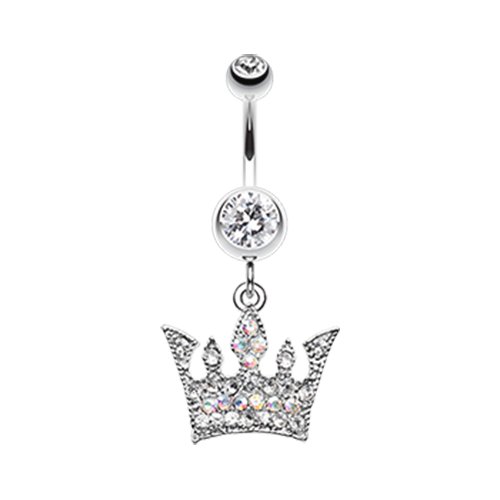 Regal Crown Belly Button Ring - Walmart.com