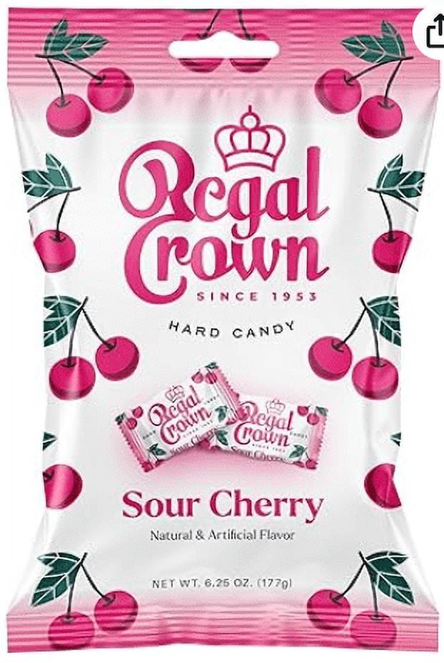 Regal Crown Sour Cherry Hard Candy | Old Fashioned Sour Cherry Candy ...