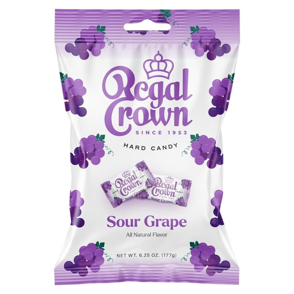 Regal Crown Sour Grape BCF26 Candy | Traditional Sour Grapes Candy ...