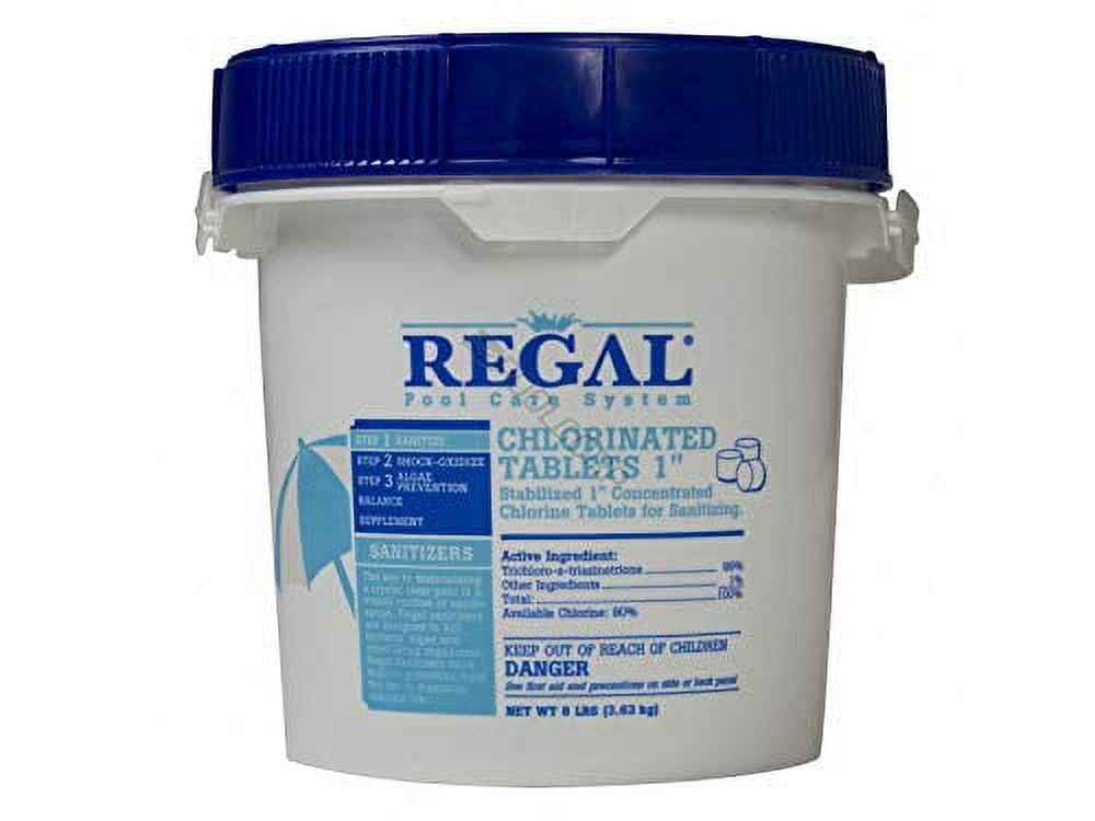 REGAL Chlorine Pool Dispenser Tabs, 3" Tablets in 25lb Bucket - Walmart.com