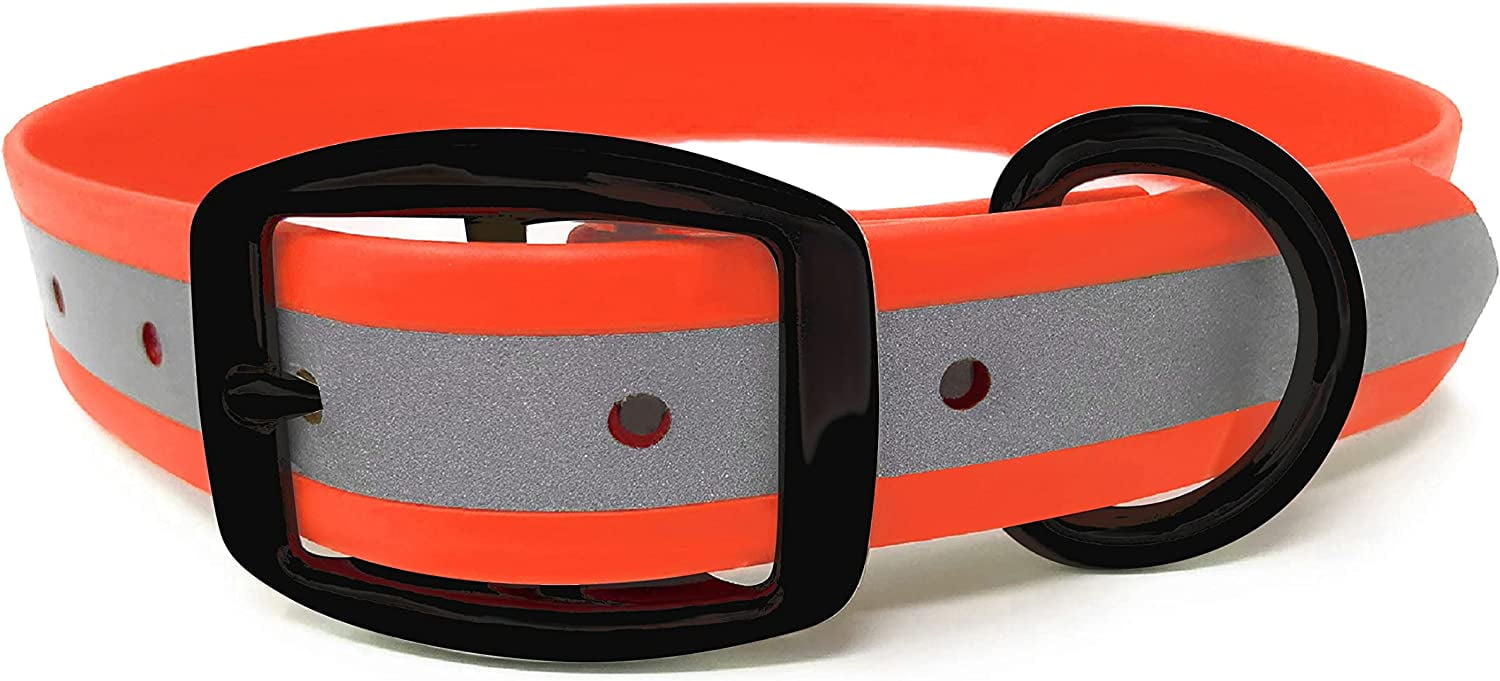 Regal Dog Products Reflective Collar with Black Hardware – Water ...