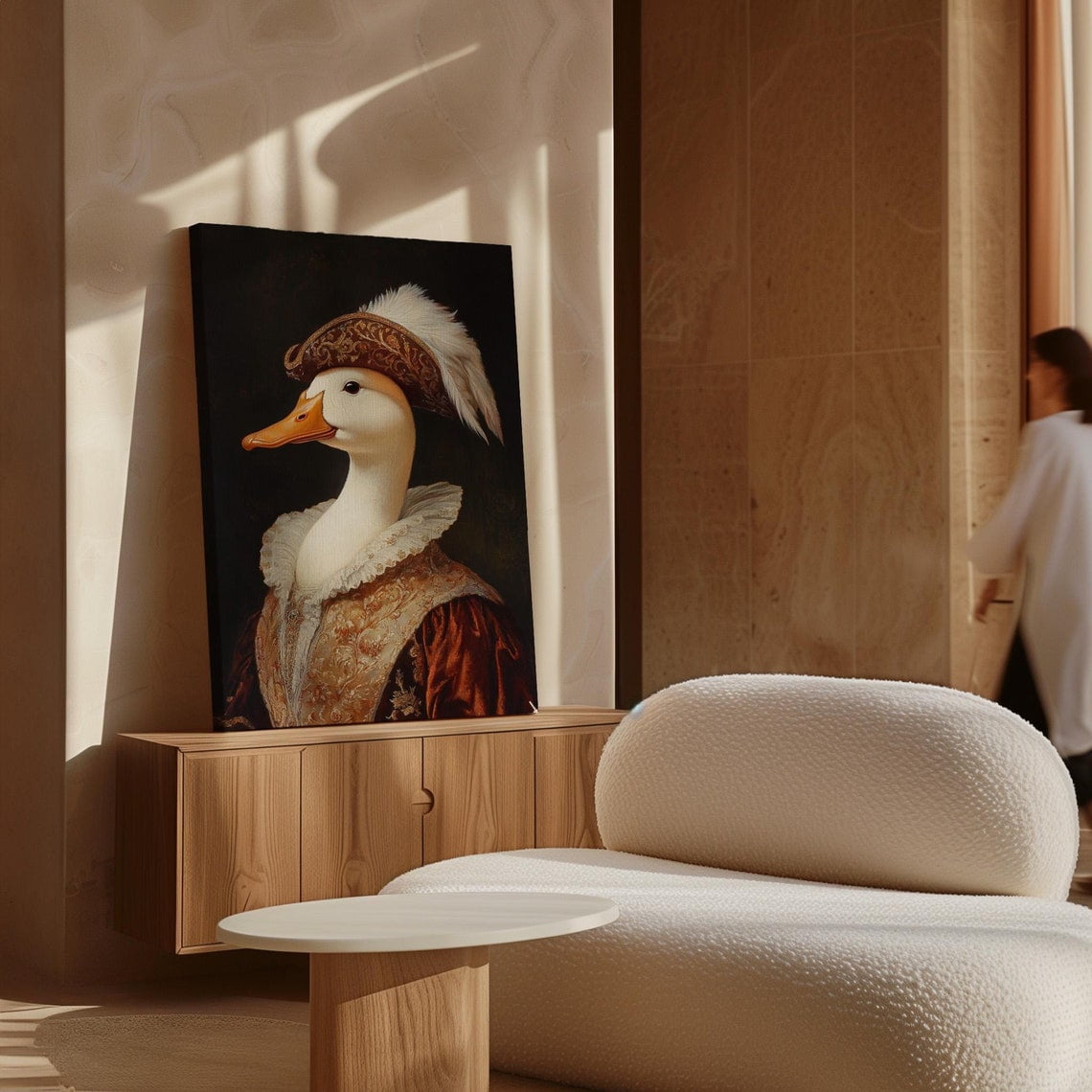Regal Duck Portrait - Aristocratic Duck In Vintage Attire With ...