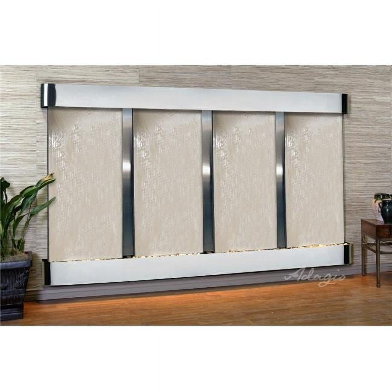 Regal Falls Round Stainless Steel Silver Mirror Wall Fountain - Walmart.com