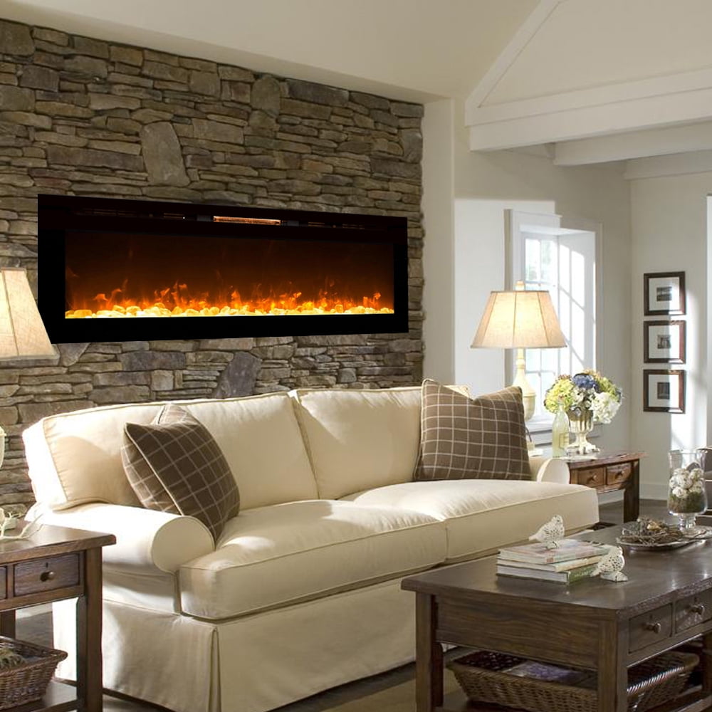 Regal FlameAstoria 60" Built-In Ventless Heater Recessed Wall Fireplace ...