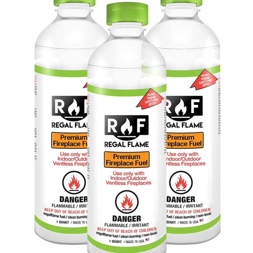 Regal Flame Premium Ventless Bio Ethanol Fireplace Fuel - 3 Quart - Walmart.com
