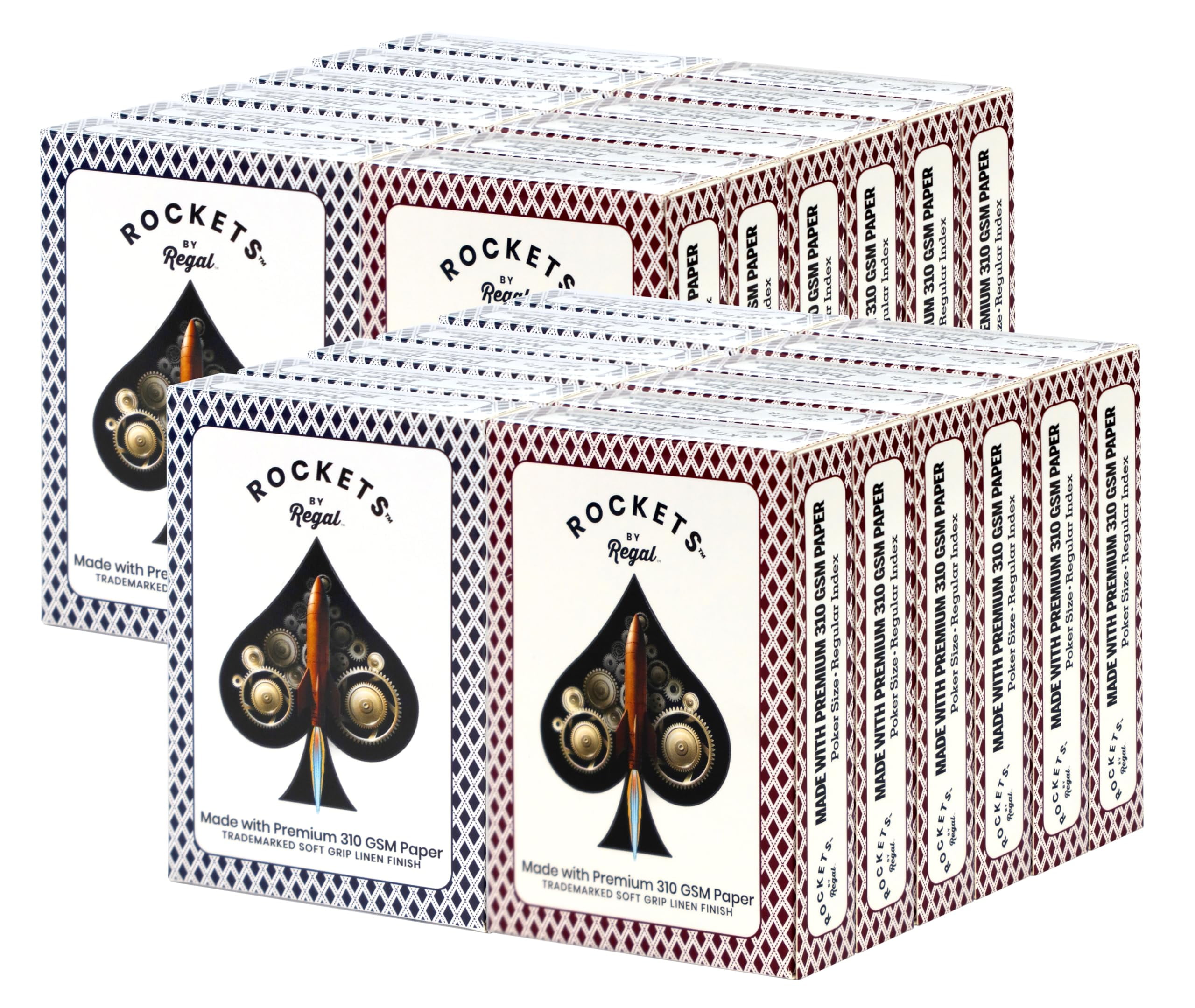 Regal Games [24 Decks] Rockets Bulk Playing Cards Set for Adults ...