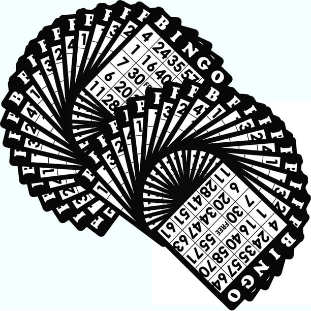 Regal Games, Bingo Game Set with 50 Mixed 5.25 inch Bingo Cards for ...