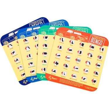 MR CHIPS Jam-Proof Bingo Cards with Sliding Windows - 25 Reusable ...