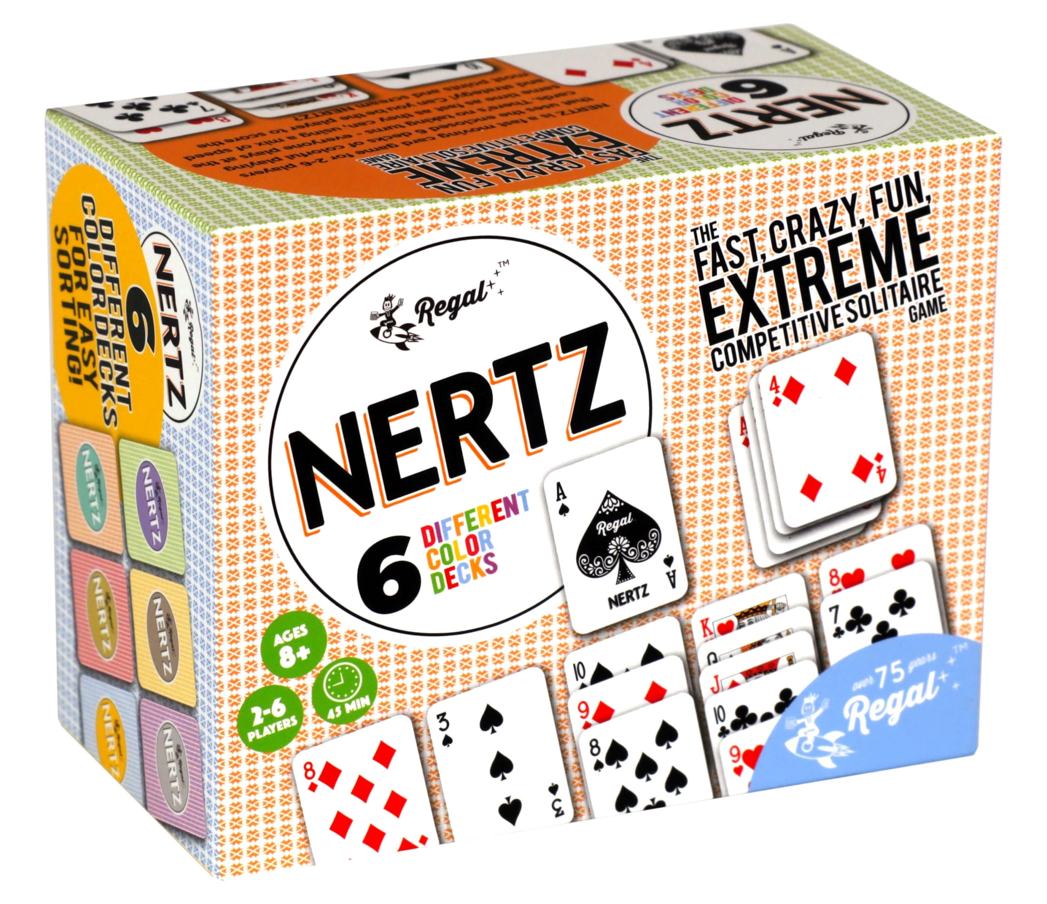 Regal Games Nertz, Fun Competitive Solitaire - Speedy Card Game with 6 ...