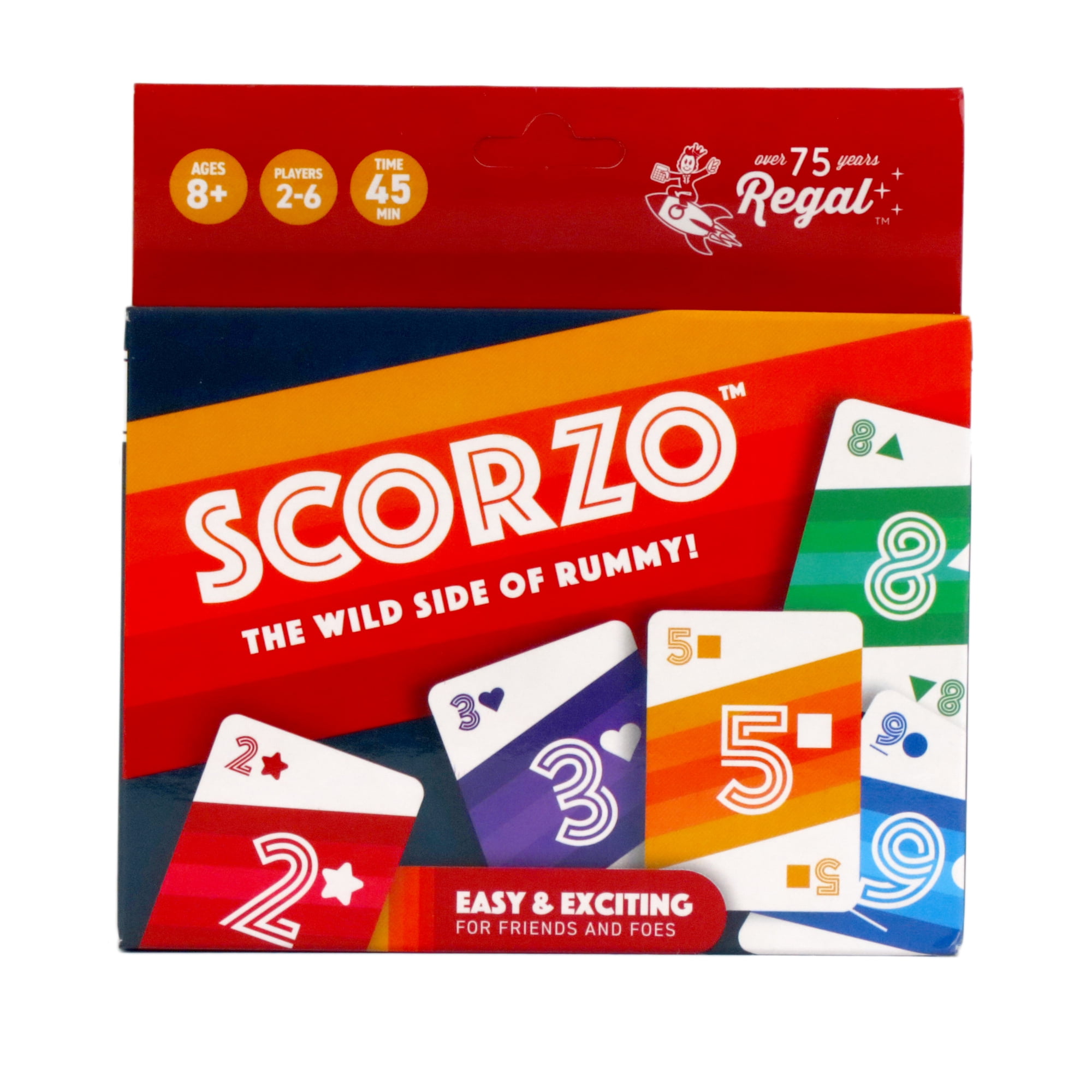 Regal Games Scorzo, Innovative Family Rummy Card Game, Travel-Friendly ...