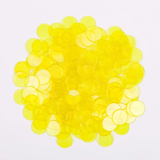 Regal Games Yellow Bingo Chips, 3/4" Diameter, Durable, Multipurpose ...