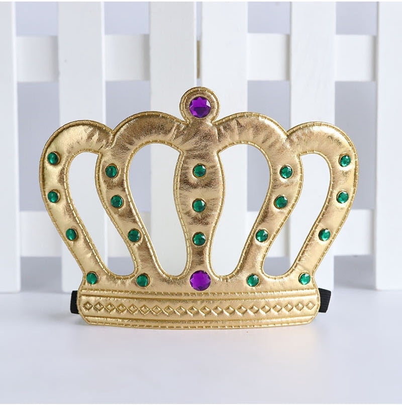 Regal Gold King Crown, Soft Royal Prince Costume Crown for Boys Girls ...