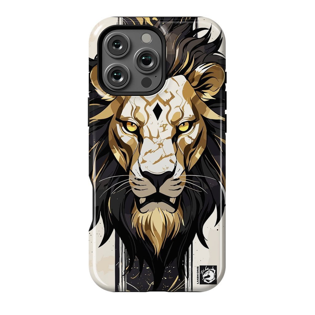 Regal Gold Lion Design Kickstand Case for 11 to 16 Pro Max - Walmart.com