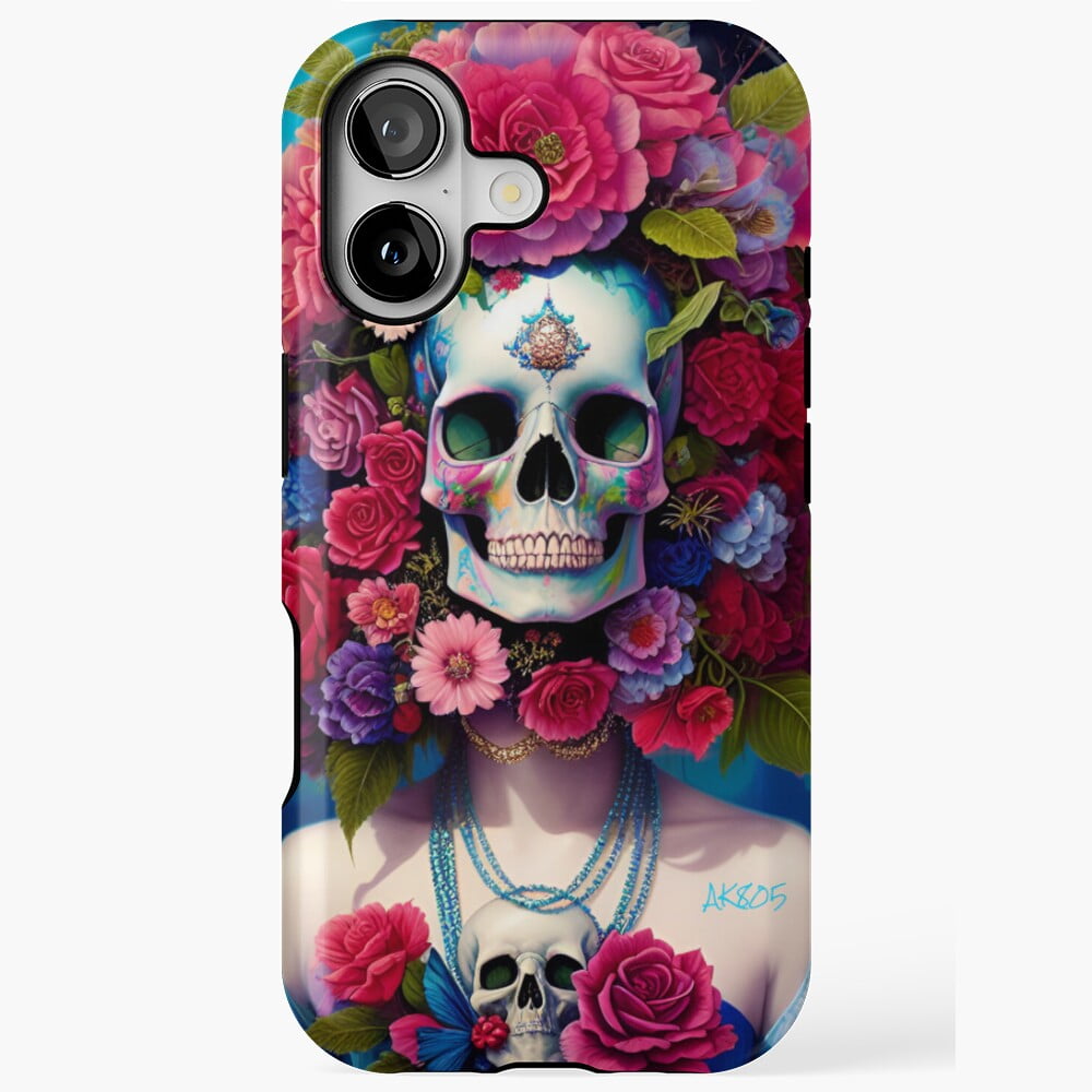 Regal Gothic Floral Crown Art Case for iPhone 17 through 11 Pro Max ...
