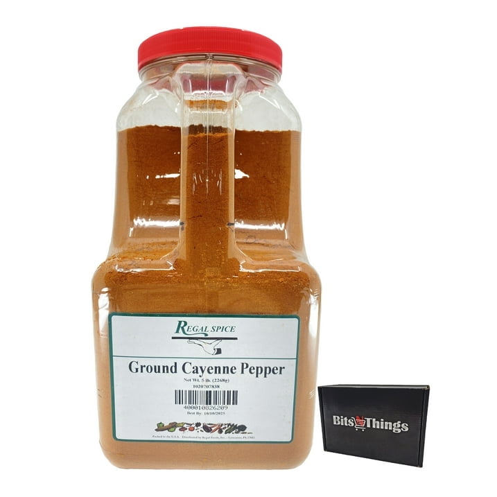 Regal Brand Ground Cayenne Pepper, Large 5 lb Bulk Powdered Spices ...