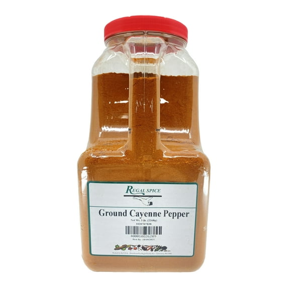 Regal Brand Ground Cayenne Pepper, Large 5 lb Bulk Powdered Spices ...