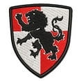 Regal Heraldic Lion Applique Multi-Color Embroidered Iron-On Patch - 2. ...