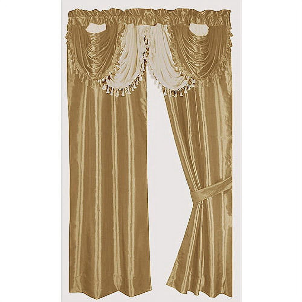 Regal Home Collections Amore Curtains 5-Piece Window Curtain Set - 54 ...