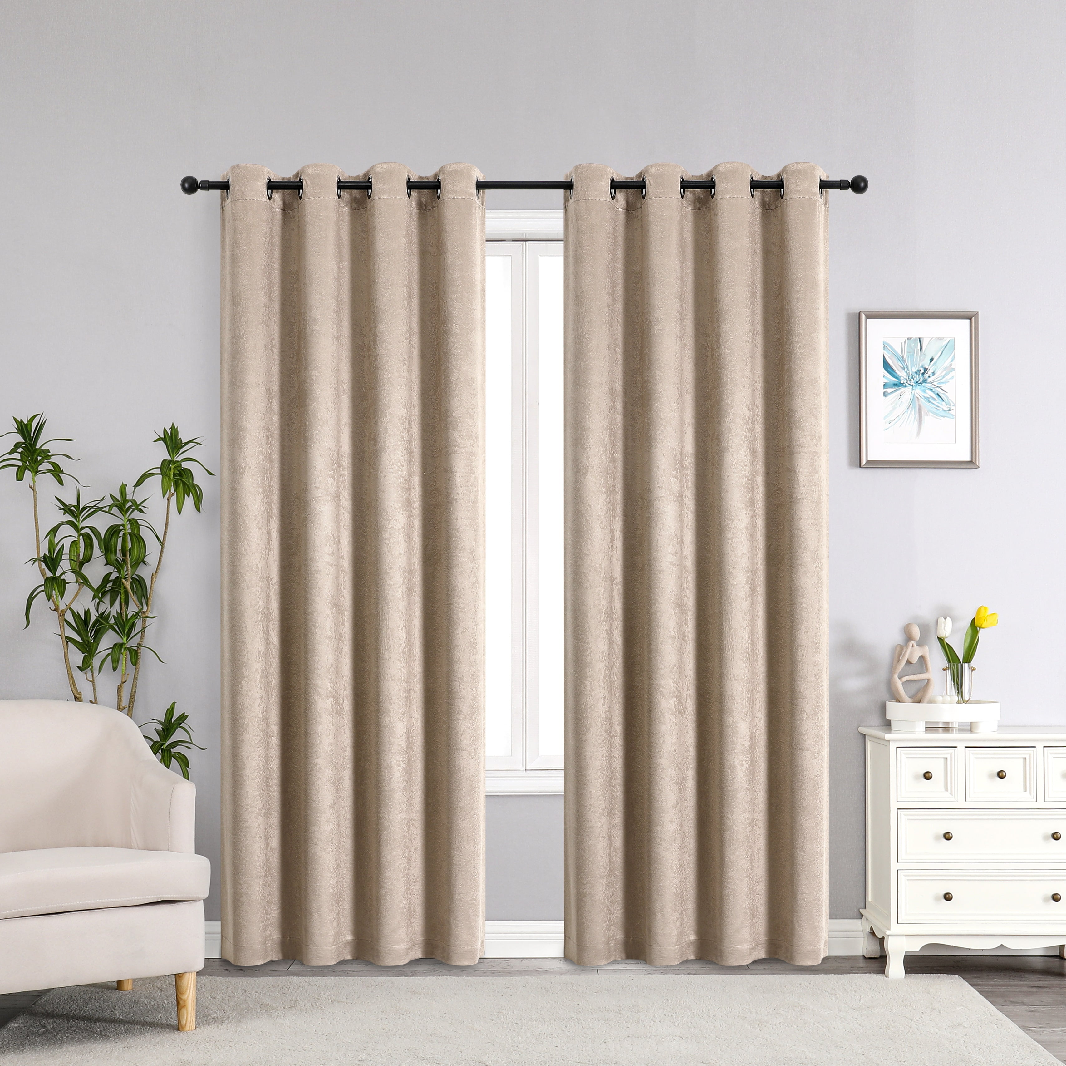 Regal Room Darkening, Noise Reducing, Energy Saving Curtains (38x84in ...
