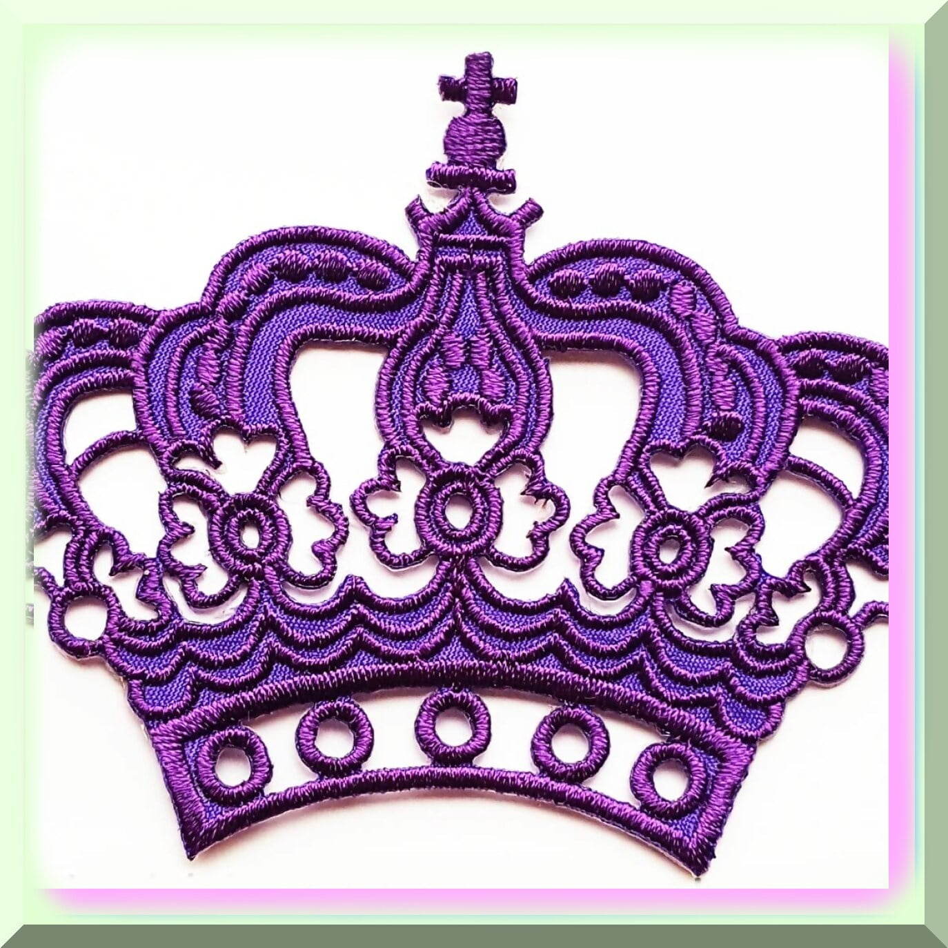 Regal Kids' DIY Patch: Purple Crown Imperial Queen Applique for Hats ...