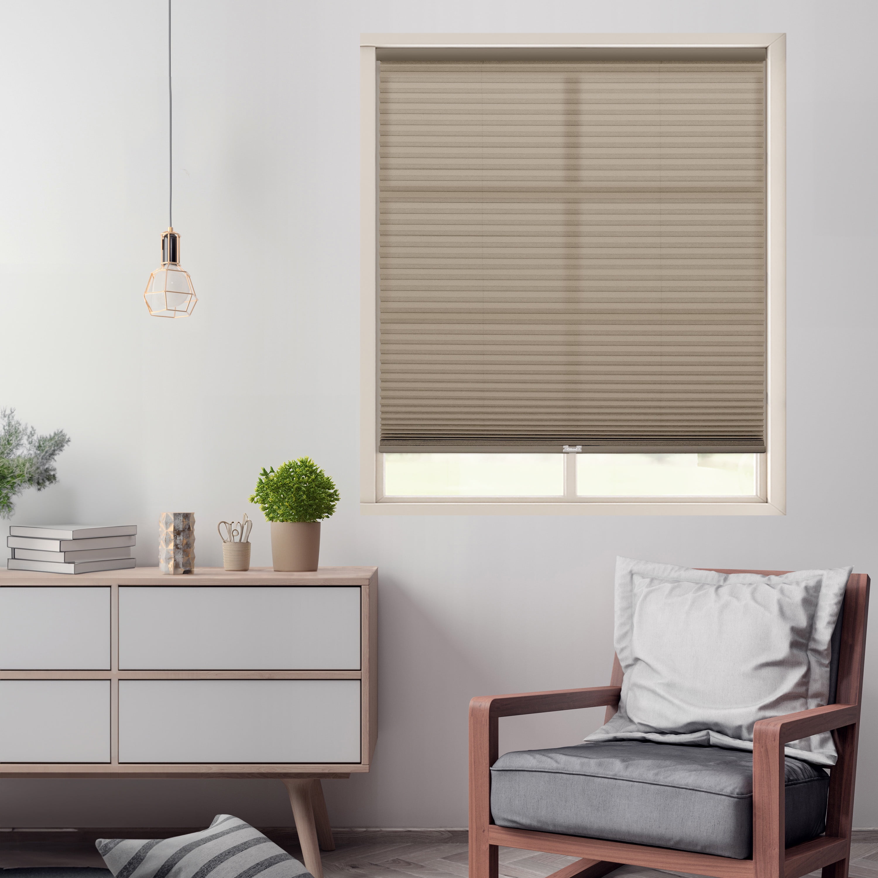 Regal Living Cordless Light Filtering Cellular Shade, Linen - 54.5" W x 64" L - Walmart.com