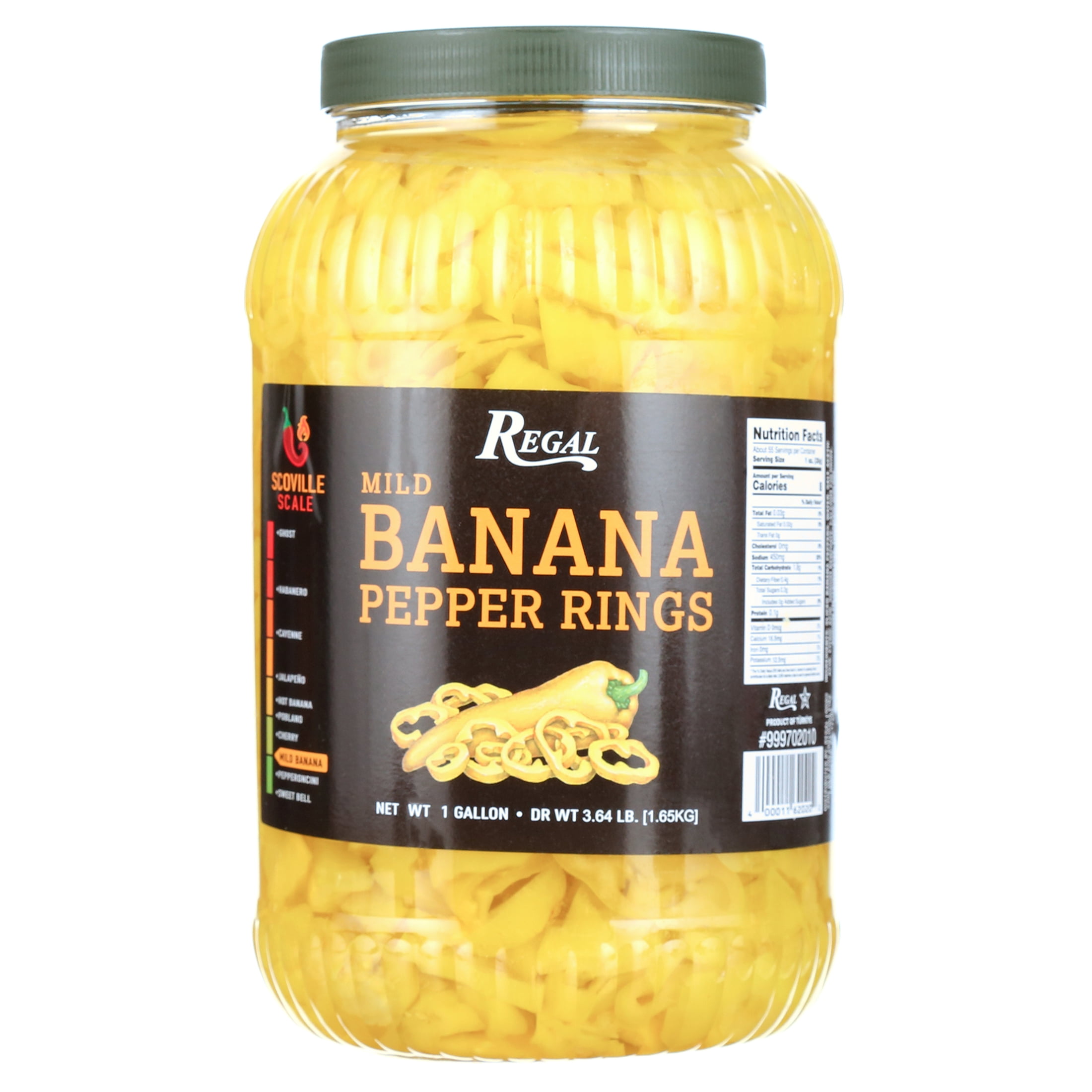 Regal Mild Banana Pepper Rings - 1 Gallon - Walmart.com