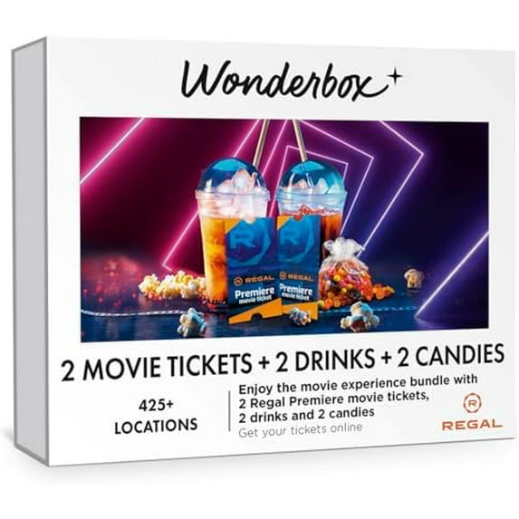 - Regal Movie Gift Box – 2 Tickets, 2 Drinks & 2 Candies – Movie Night ...