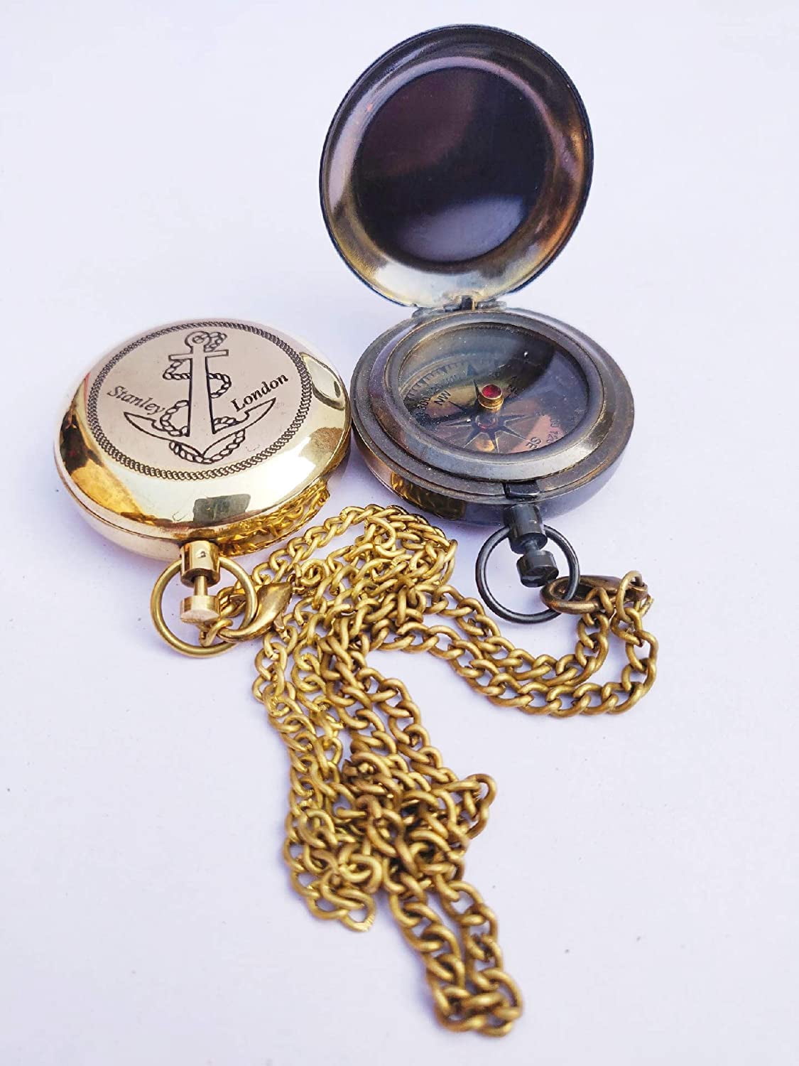 Regal Nautical Solid Brass Compass Vintage Magnetic Compass Nautical ...