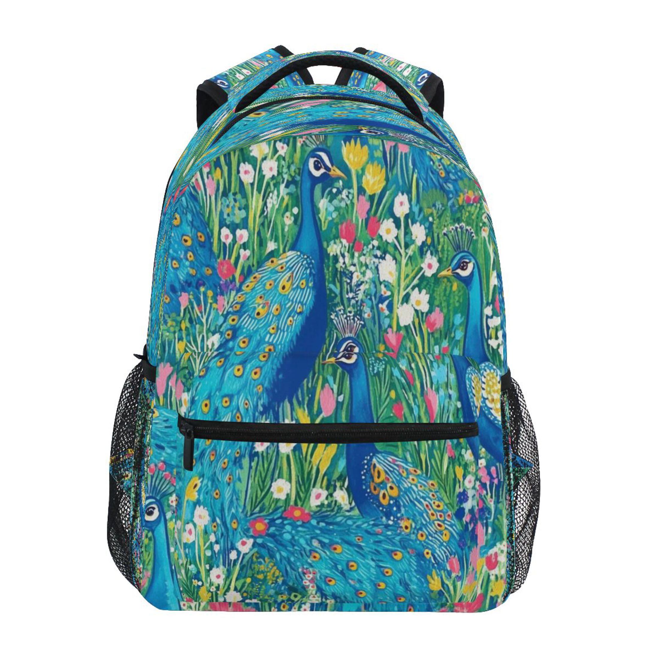 Regal Peacocks Stylish Large Backpack 15L Self-Standing Durable Twill ...