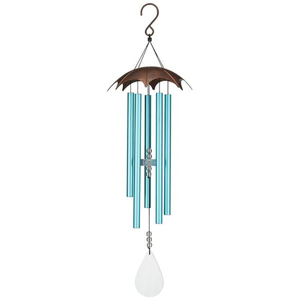 Regal REGL12621 40 inch Raindrop Wind Chime - Turquoise - Walmart.com
