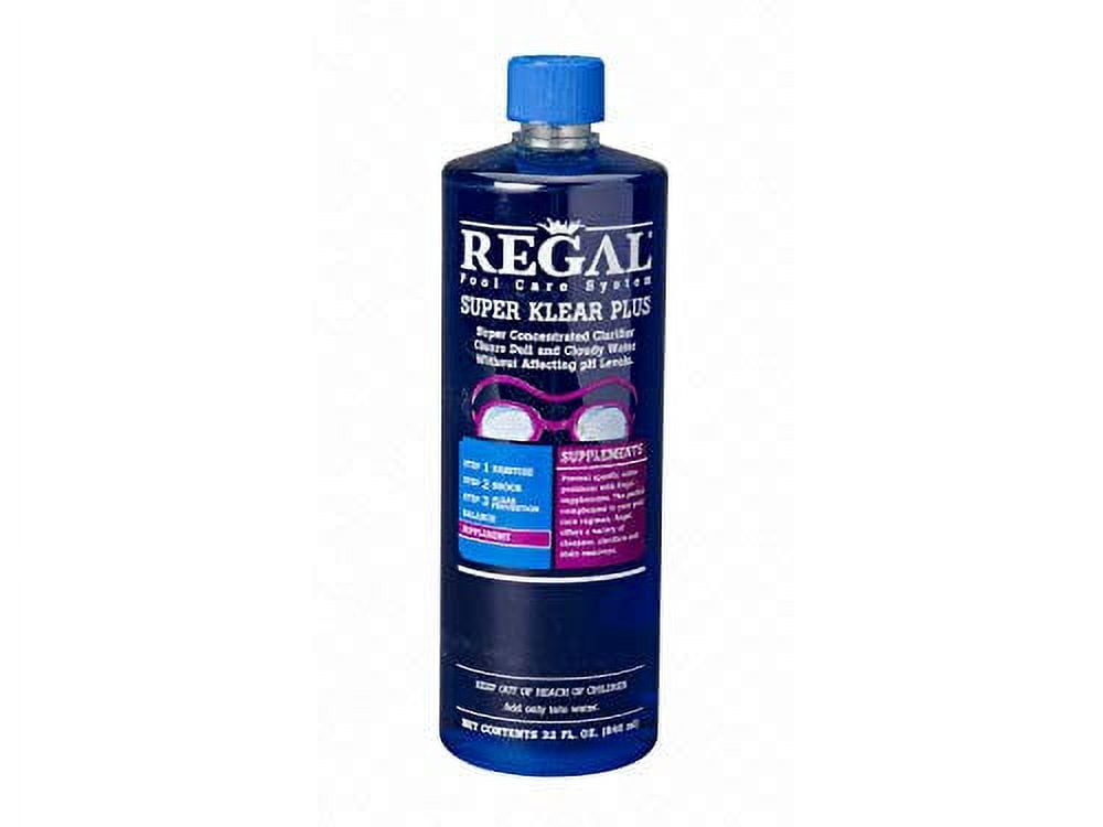 Regal Super Klear Plus Concentrated Pool Clarifier Chemicals, 1 Quart ...