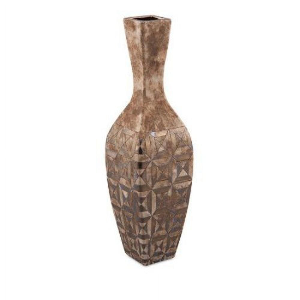 Regal and Classic Bronze Coligny Metallic Tall Vase Home Accent Decor ...
