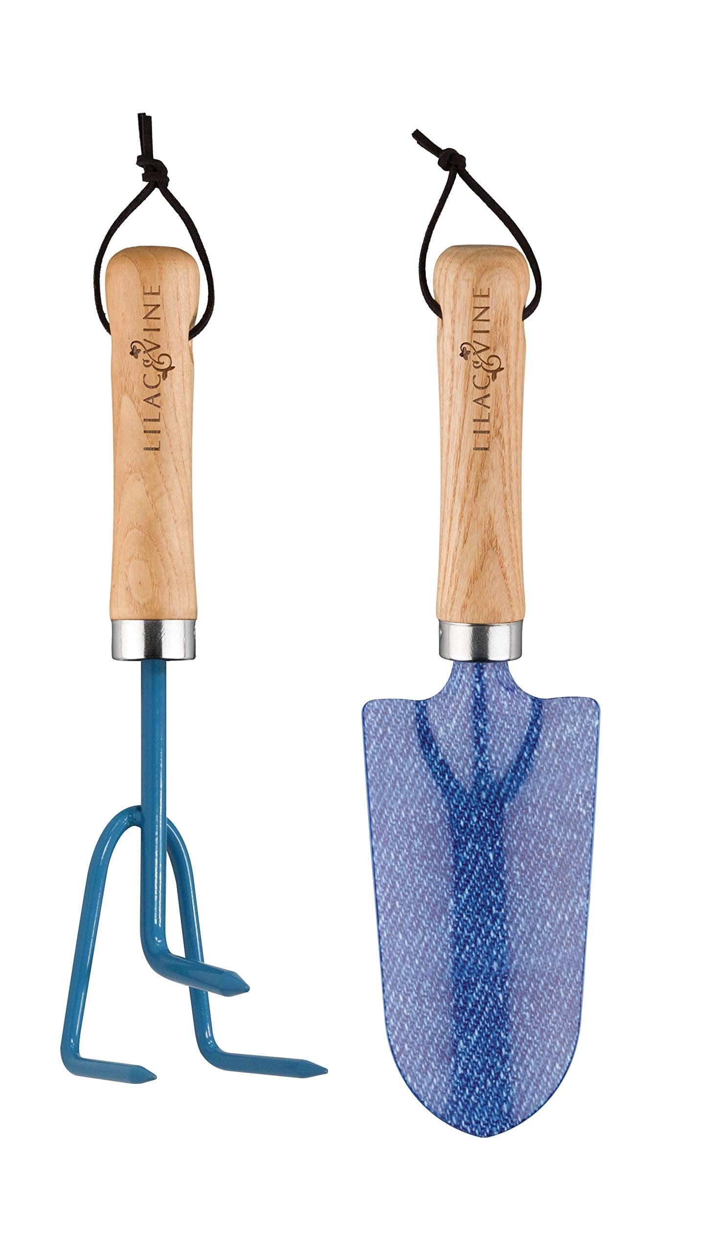 Regal's Lilac & Vine Garden Big Blue Garden Tools Set/2 Cultivator and ...