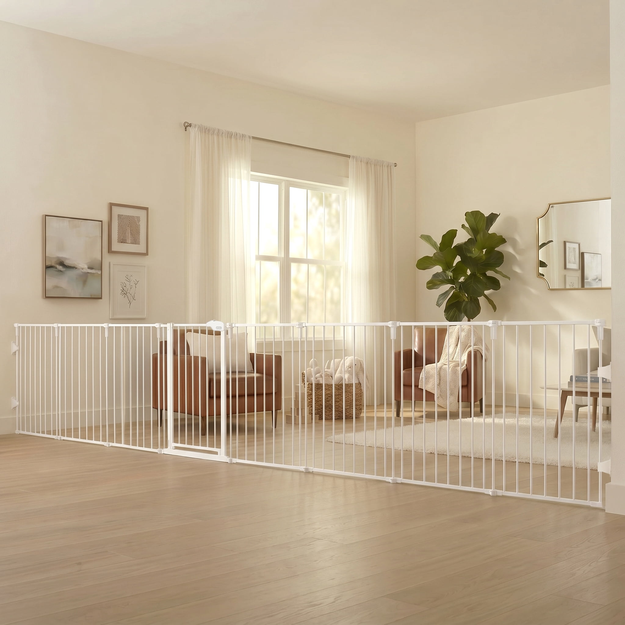 Regalo 192-Inch Adjustable Baby Gate, 4-in-1 Play Yard, Age 6-24 Months ...