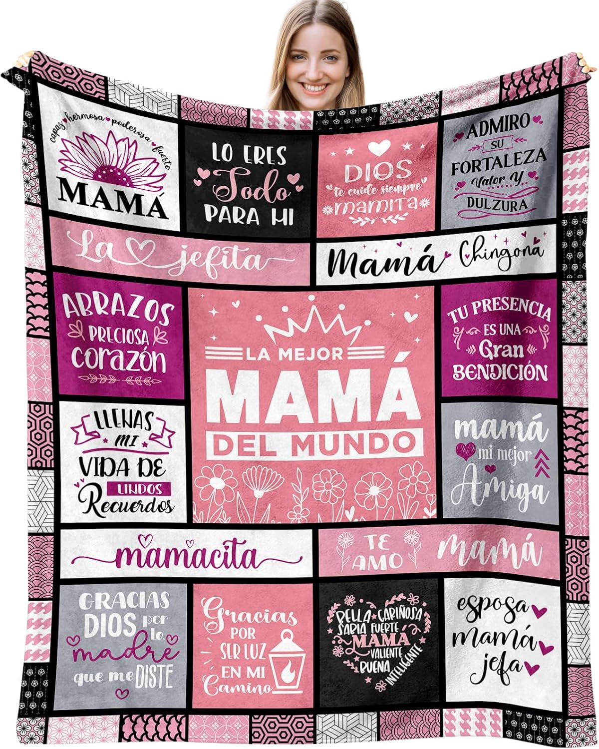 Regalos para Mamá en Navidad Blanket 60" x 50", Regalos para Mamá ...