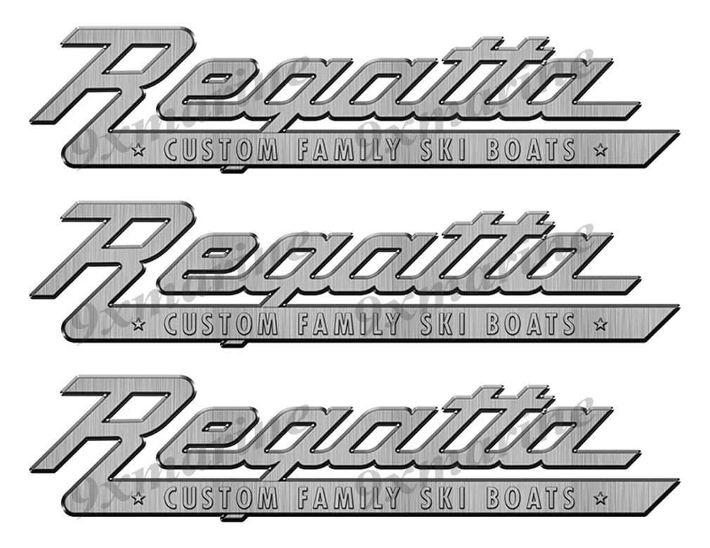 Regatta 60s boat Stickers "3D Vinyl Replica" of originals - 10" long ...