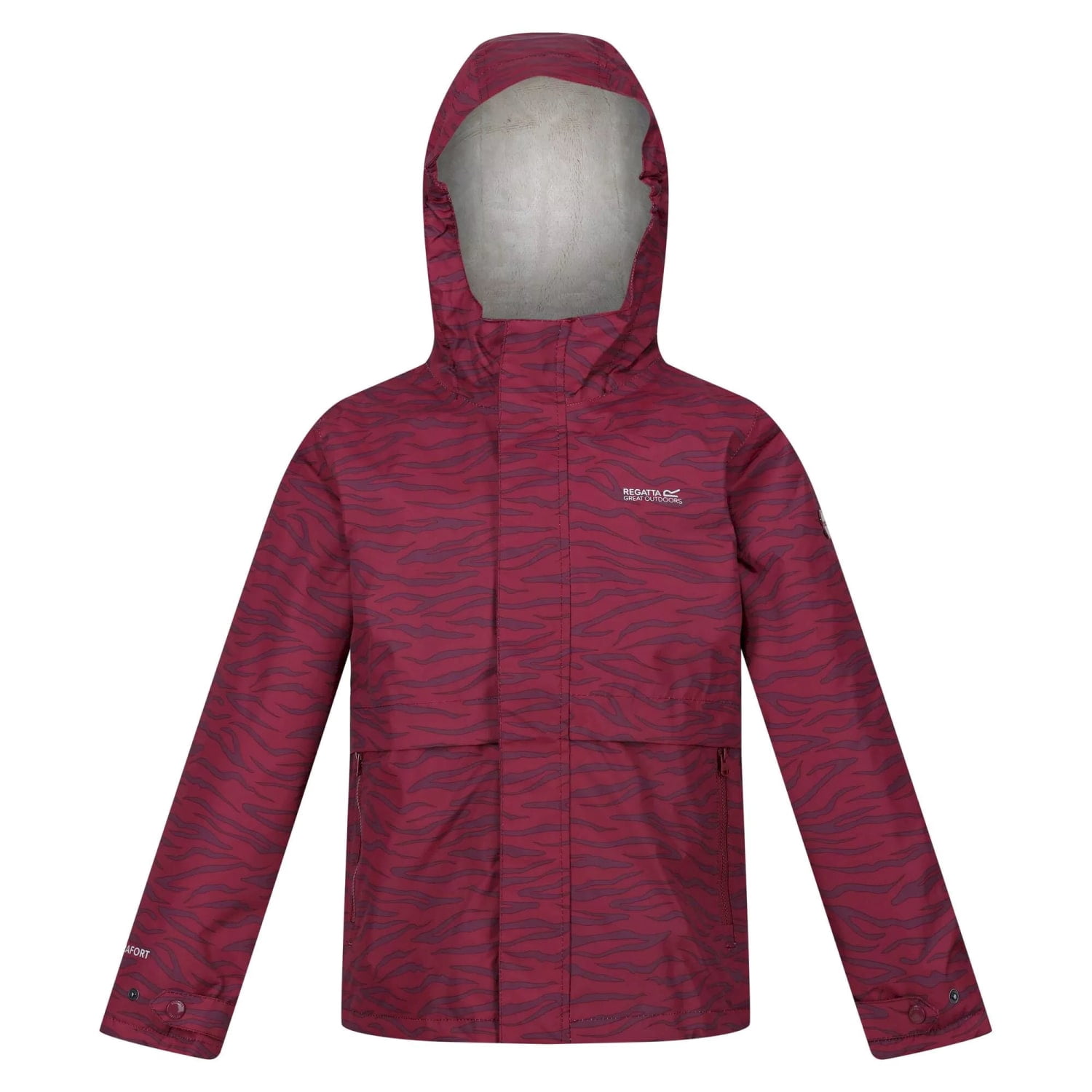 Regatta Boys/Girls Bambee Zebra Print Waterproof Jacket - Walmart.com