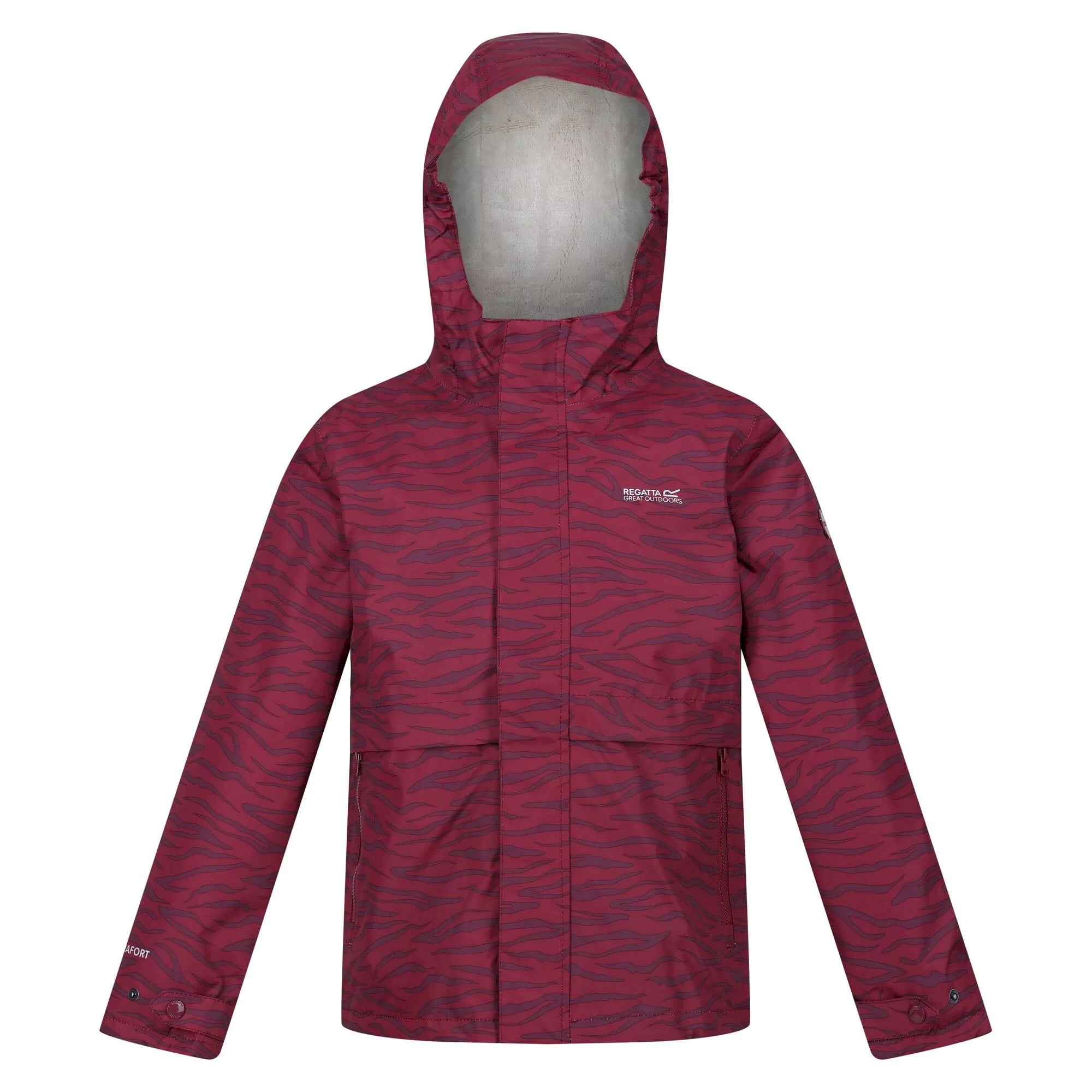 Regatta Boys/Girls Bambee Zebra Print Waterproof Jacket - Walmart.com