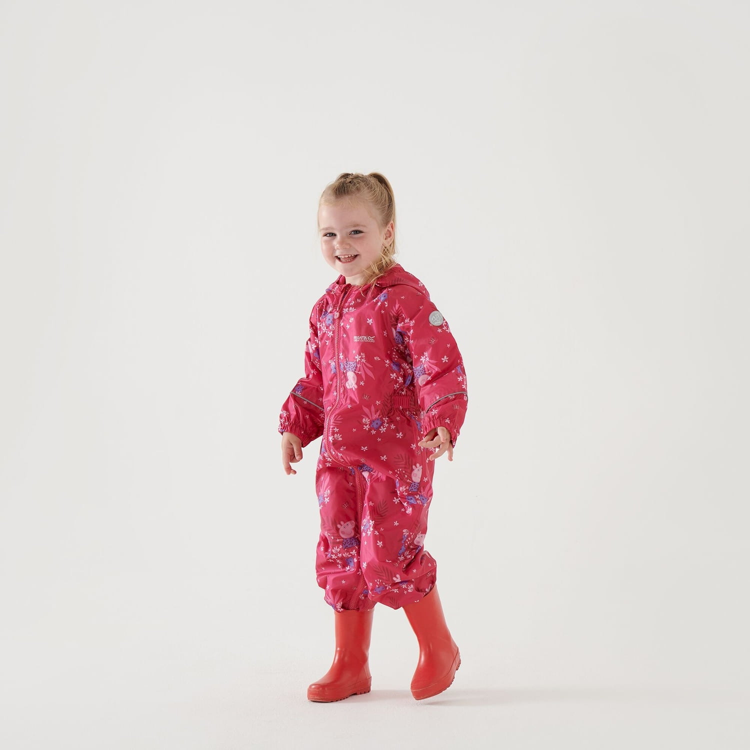 Regatta Boys/Girls Pobble Peppa Pig Floral Waterproof Puddle Suit - Walmart.com