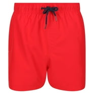 Officially Licensed Red LIFEGUARD? Men's Board Shorts Swim Trunks ...