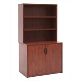 Regency 29 In. High Storage Cabinet & Open Hutch - Cherry - Walmart.com