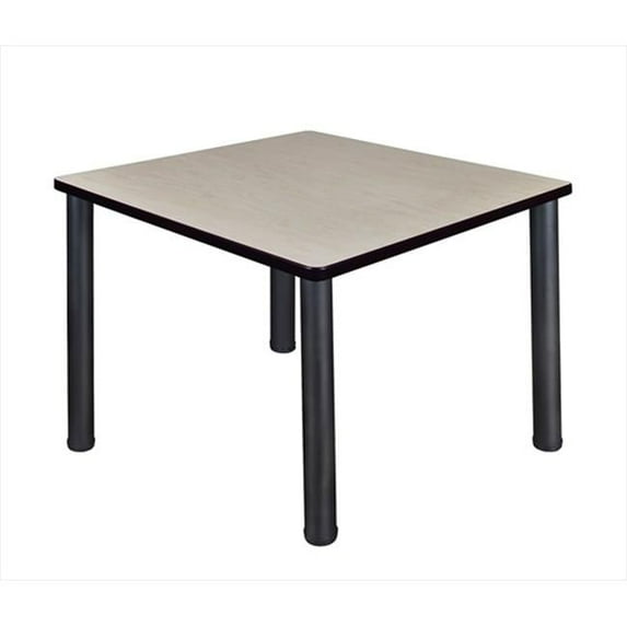 Regency 42 In. Square Maple Table & Black Post Legs - Walmart.com