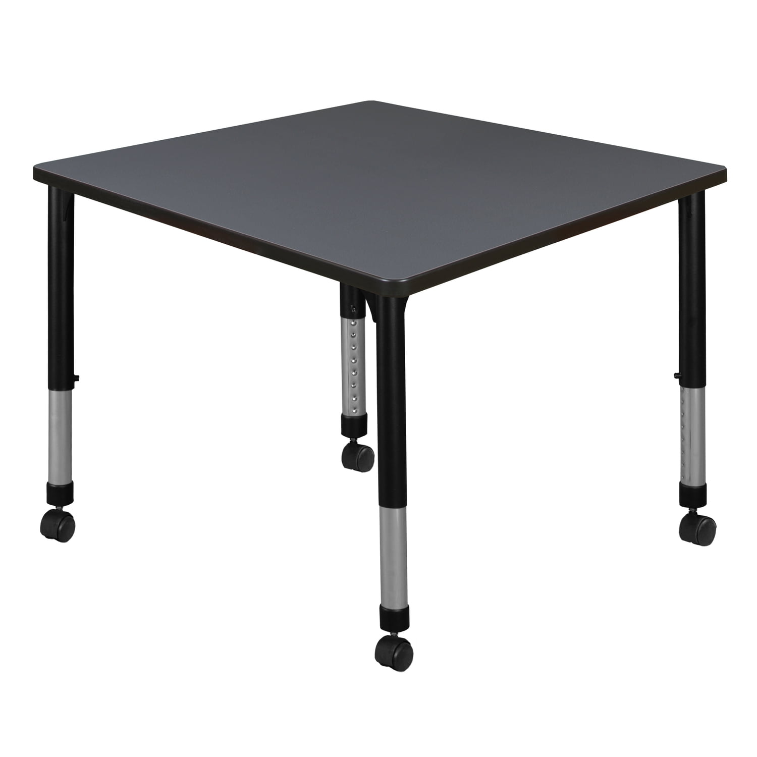 "Regency Kee 42"" Adjustable Mobile Classroom Table, Grey" - Walmart.com