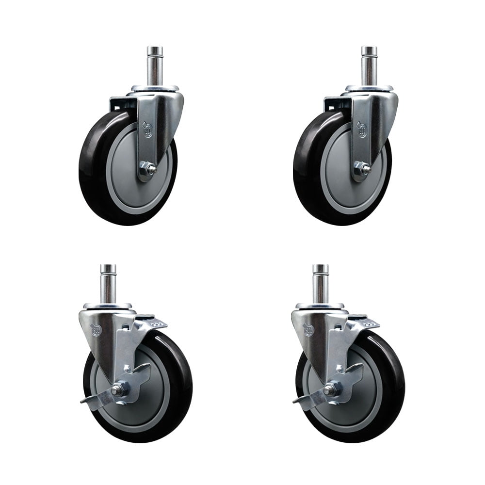 Regency 460EC26 EC-26 5 Inch Replacement Caster Set with Brakes ...